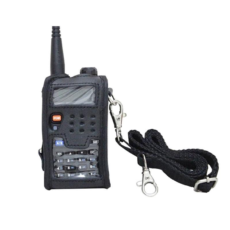 Buy For Baofeng Walkie Talkie Accessories Leather Soft Case Cover Two ...