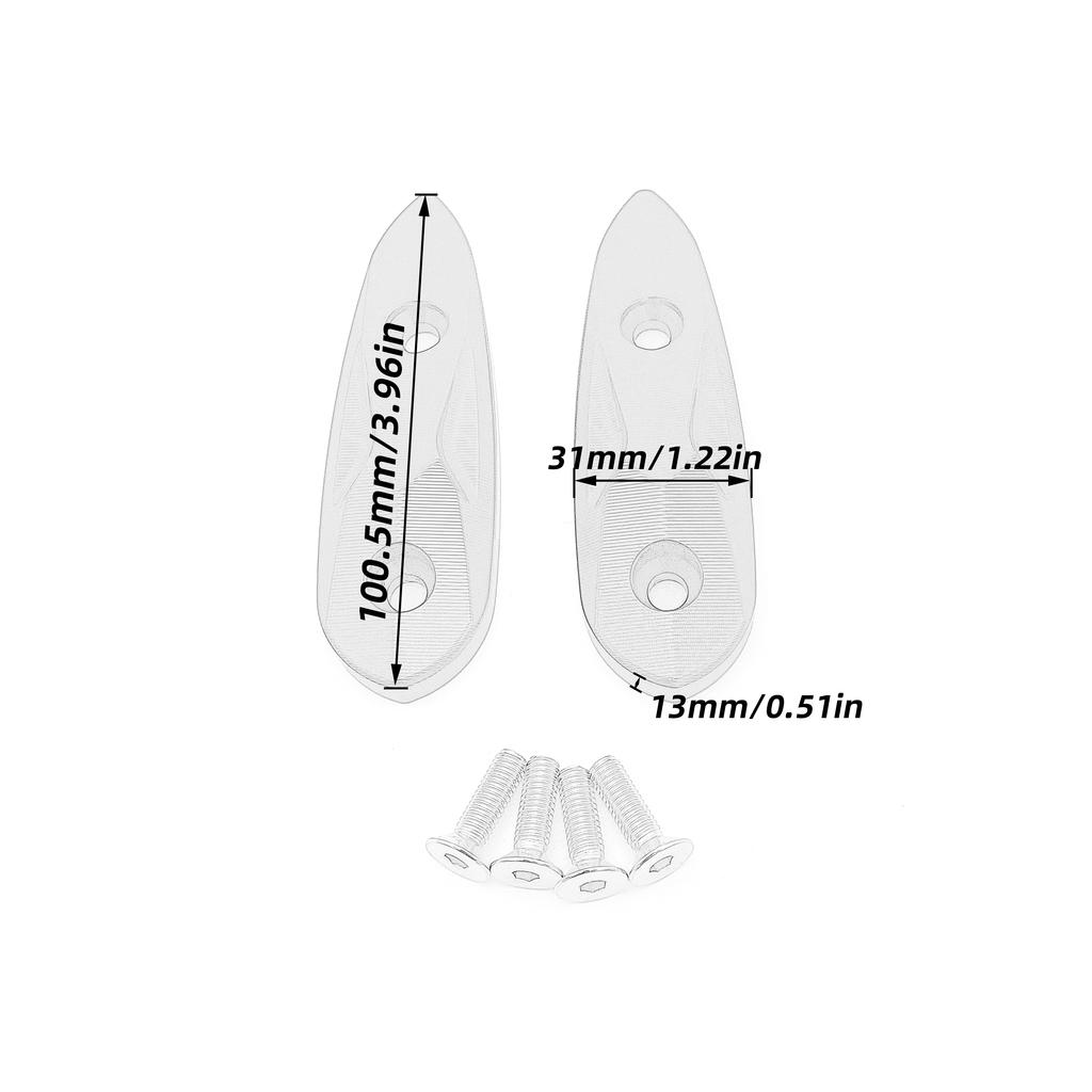 Cheap REALZION Motorcycle Windshield Mirror Hole Cap Cover Driven ...