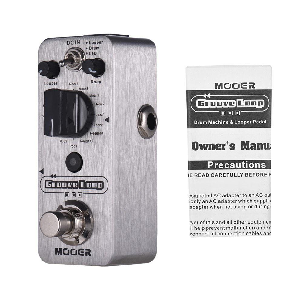 Buy MOOER Groove Loop Drum Machine & Looper Pedal 3 Modes Max. 20min ...