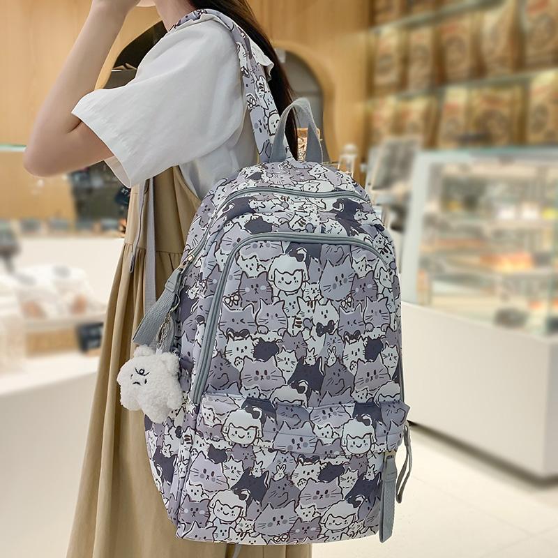 Buy New Female Cartoon Print Book Bag Fashion Women Cute Leisure School ...