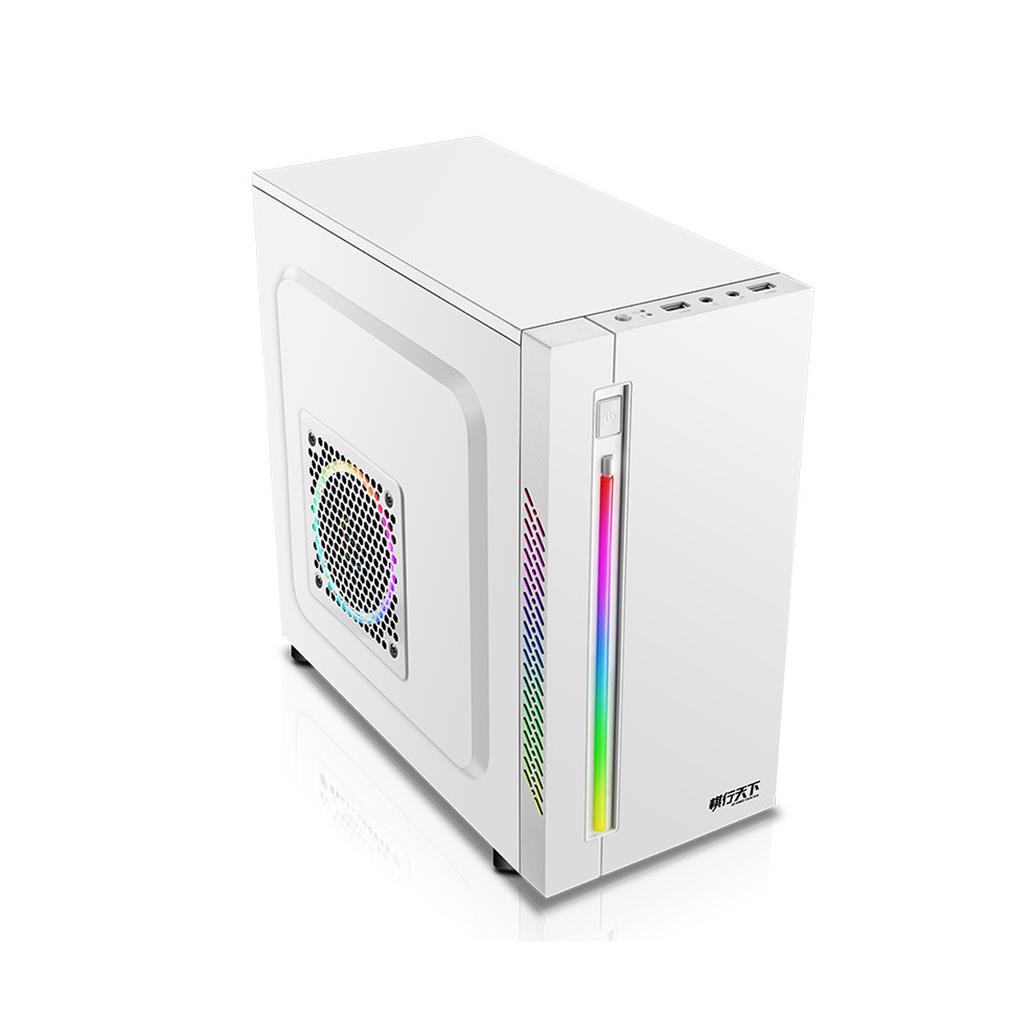 Light RGB PC Case Desktop Computer Case USB Interface 2 Fan Position ...