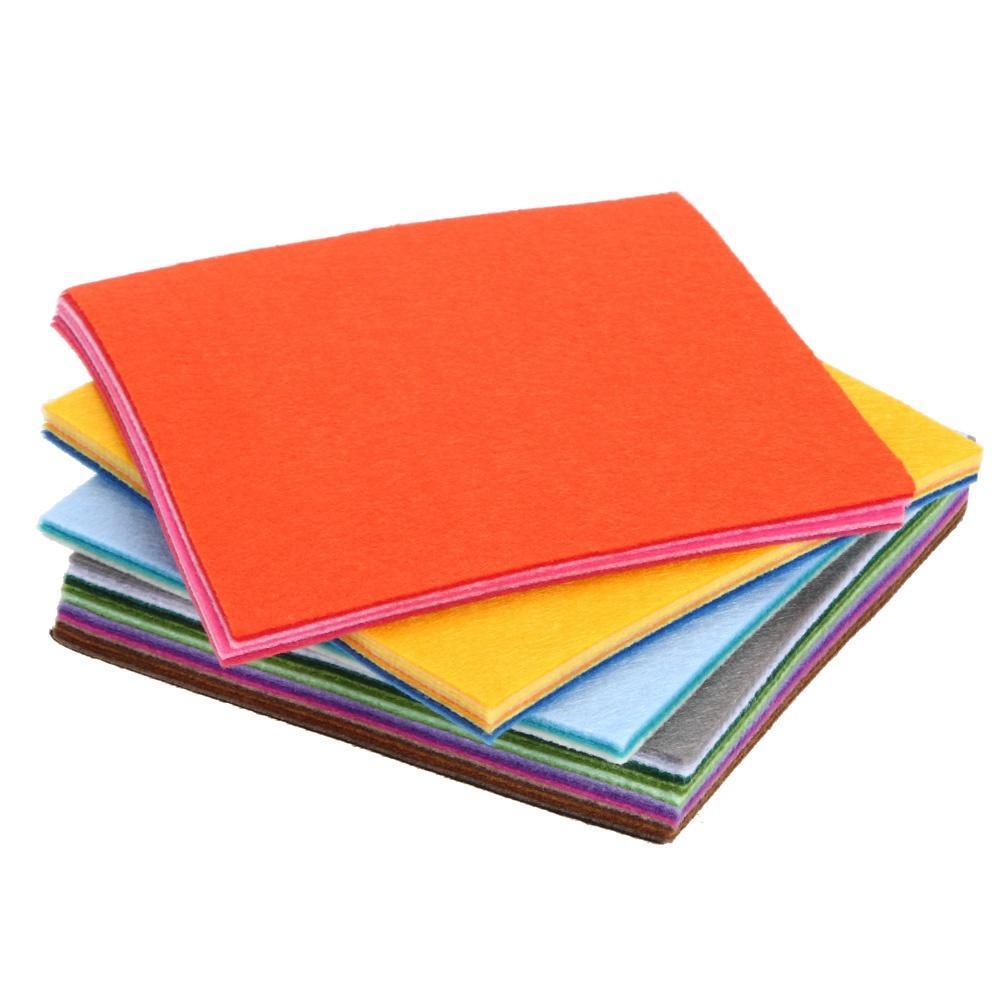 40 Colors/lot Felt Fabric Polyester Non-woven Felt 1 MM Thick Fabric ...