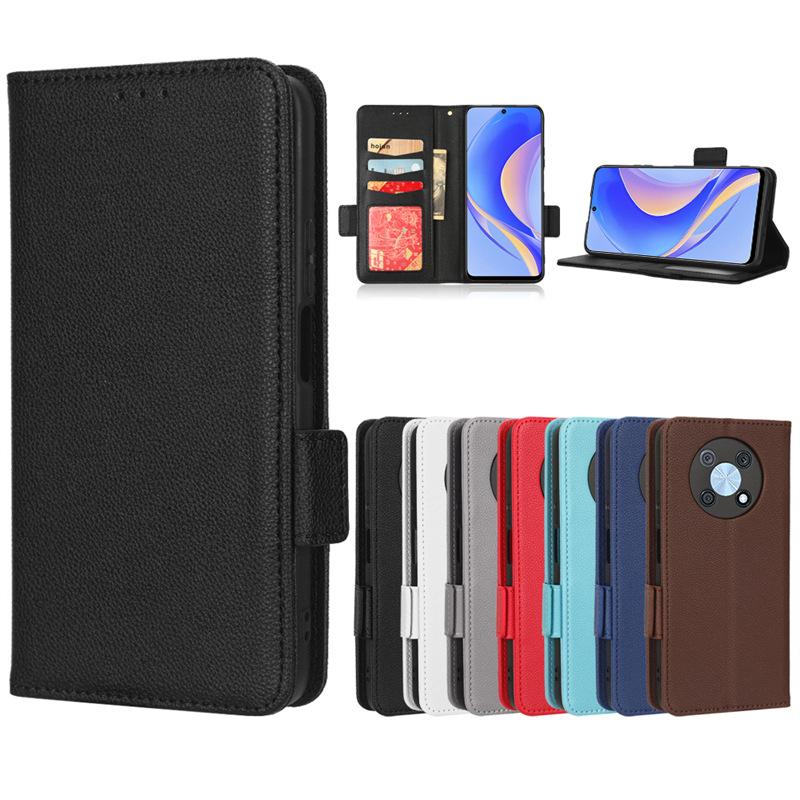Buy Leather Phone Case Flip Cover for Huawei Nova Y90 Shockproof ...