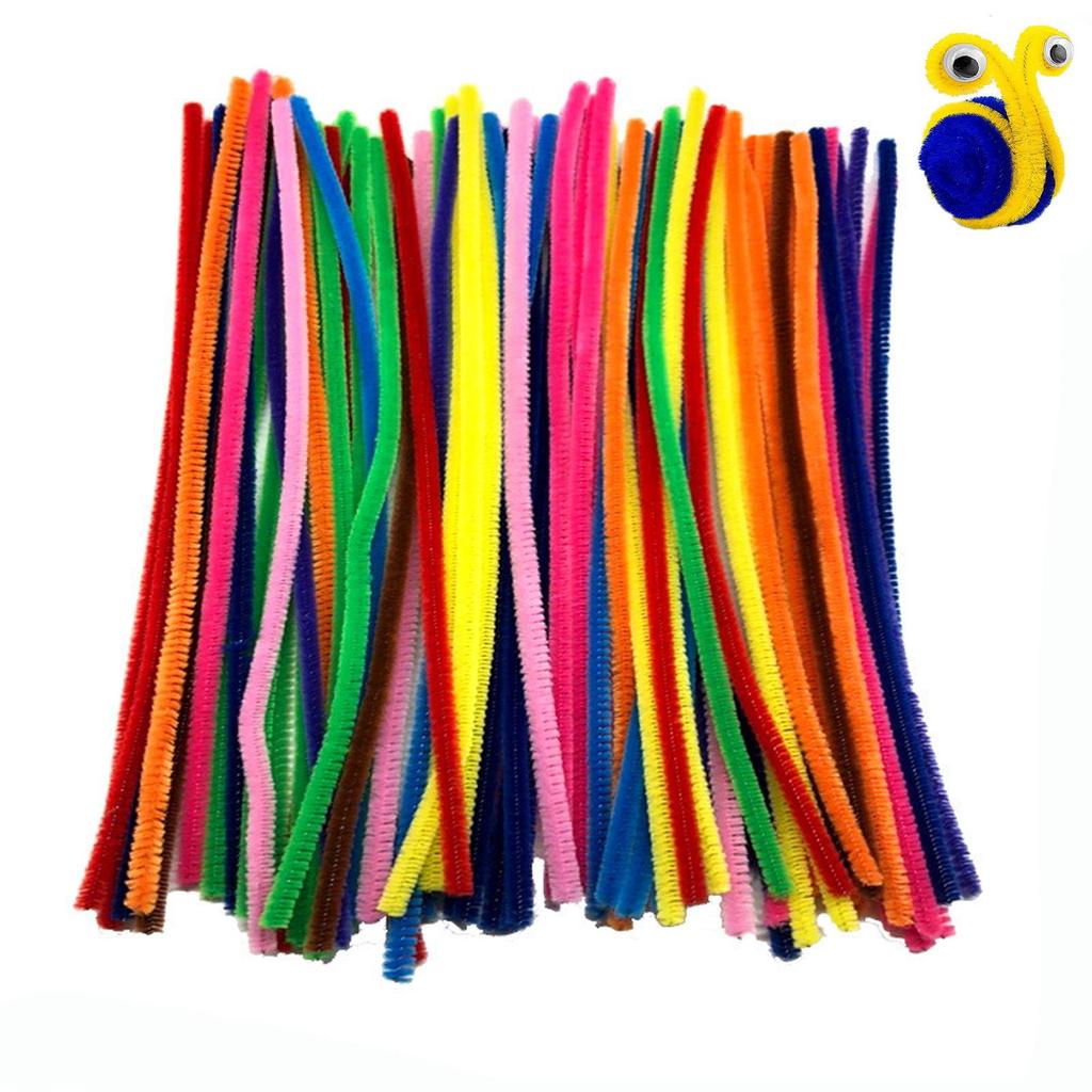 Buy Multicolour Plush Sticks Chenille Kids Creativity Twist Handicraft ...