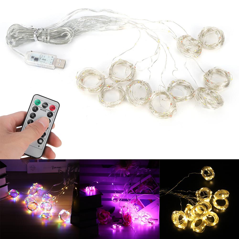 Buy 3x3m 300LED USB Copper Wire String Light Home with Remote Control ...