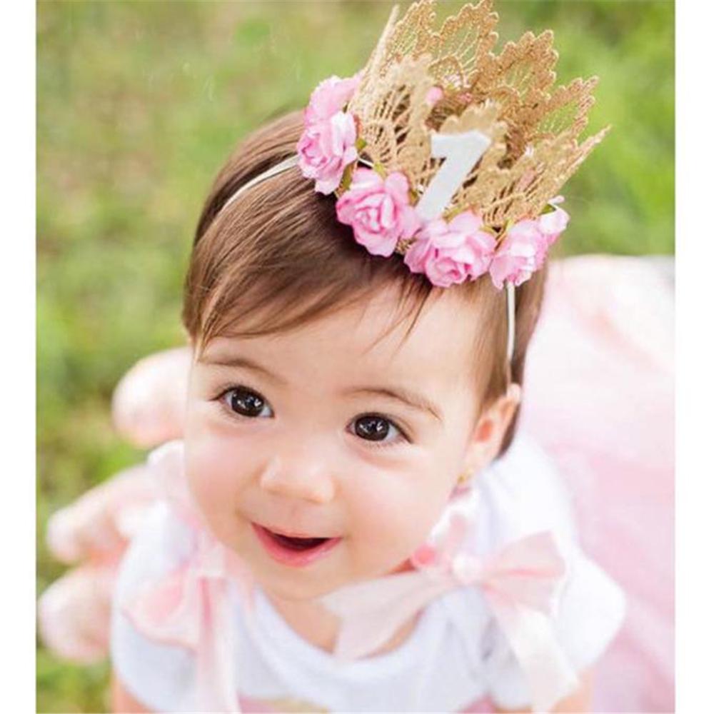 Buy Head Accessories Hairband Baby Elastic Flower Crown Lace Headwear ...