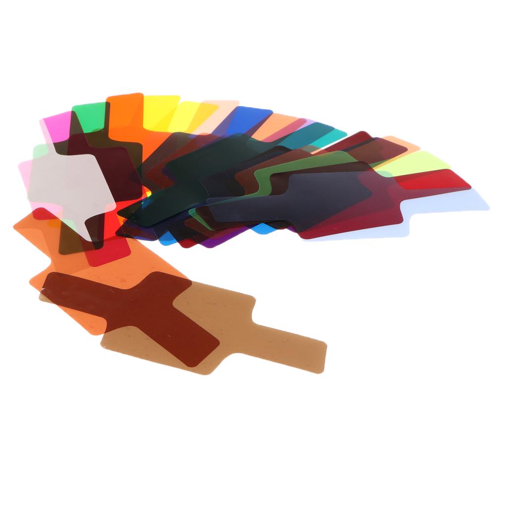 Buy 20 Pieces Photographic Speedlite Flash Filter Color Lighting Kit at ...