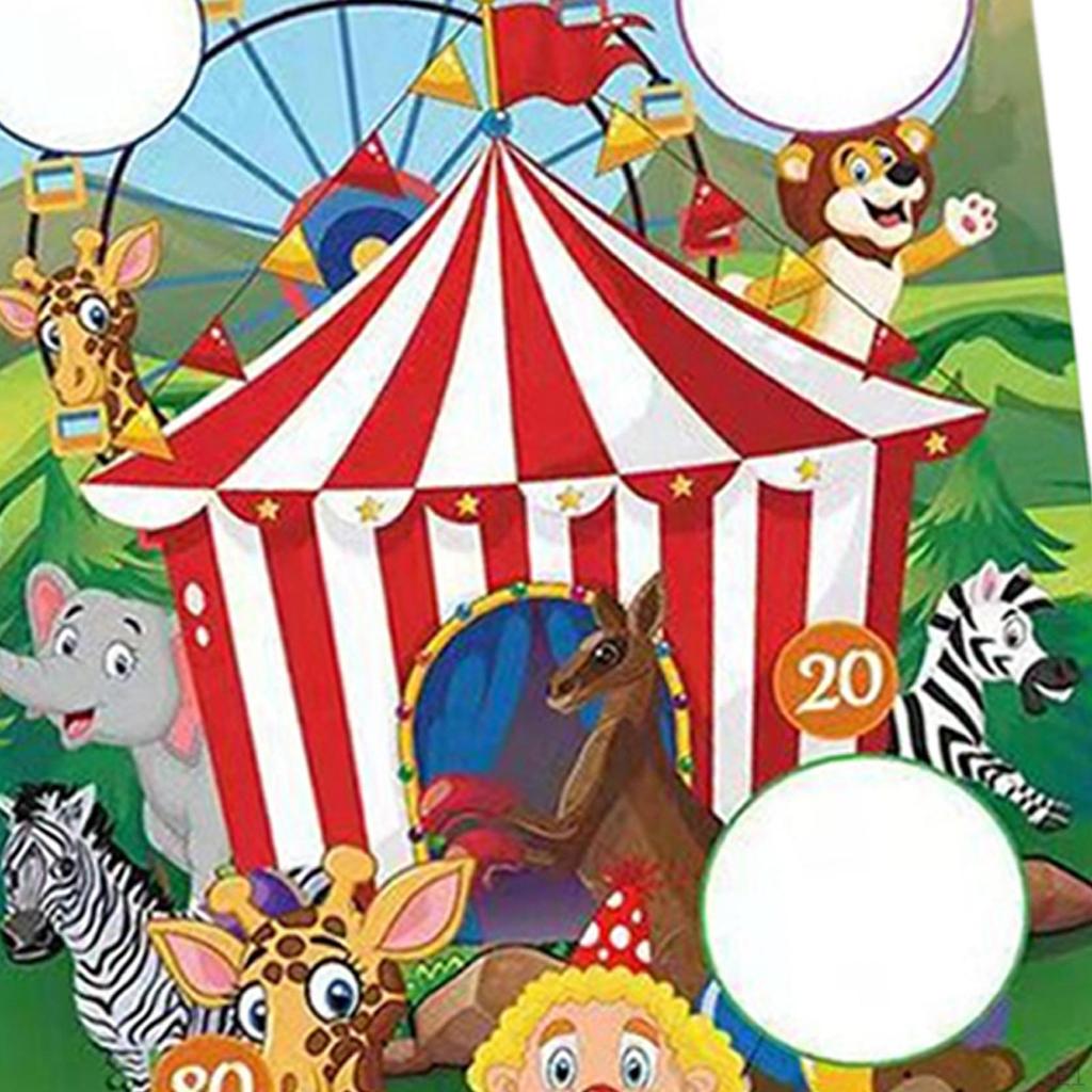 Cheap Circus Clown Toss Game Fun Bean Bags Banner for Games Carnival ...