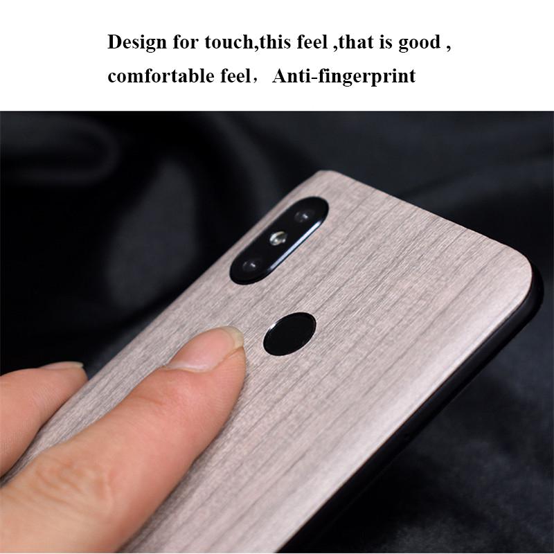 Buy For Xiaomi Mi 8 / Mi 8SE Lite 3D Imitation Wood Grain Protection ...