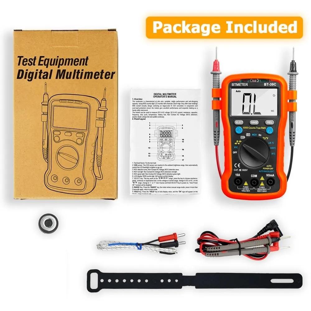 Generic BTMETER BT-39C Multimeter,Auto Range Digital Avometer Universal ...