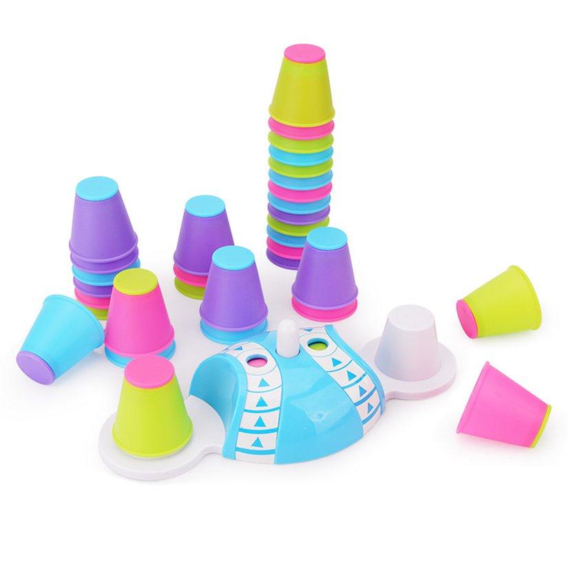 Buy Stacking Cups Game Improve Concentration Toys Logic Interaction ...