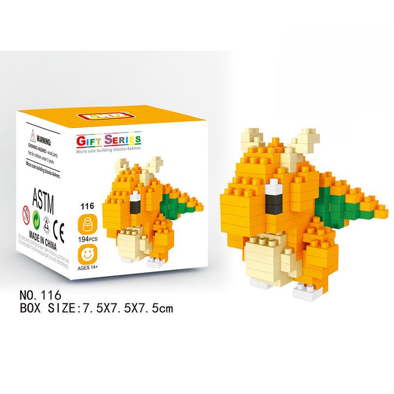Buy Mini Building Blocks 3D DIY Micro Brick Gift Toy For Pokemones Articuno Zapdos Moltres ...