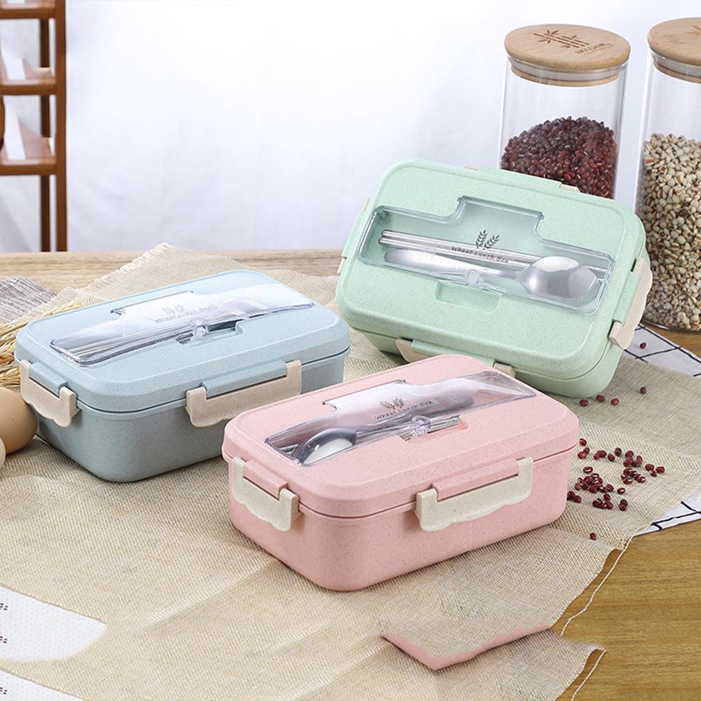 Buy Microwave Lunch Box Food Storage Container With Dinnerware Bento at ...