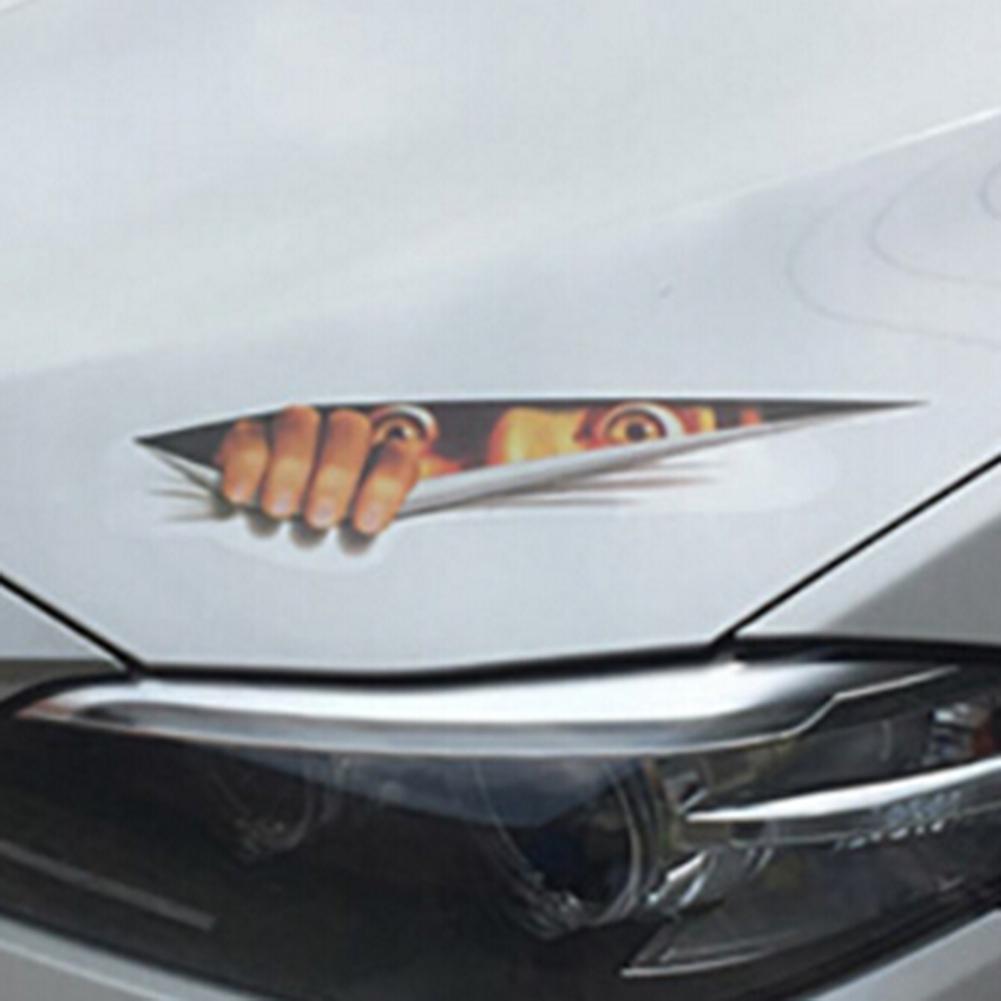 Buy 1X 3D Car Styling Monster Sticker Hole Black Cobra Motorcycle Car ...