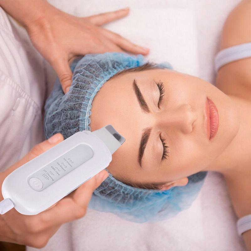 Buy PDTO Facial Ultrasonic Skin Scrubber Spatula Face Extractor Peeling ...