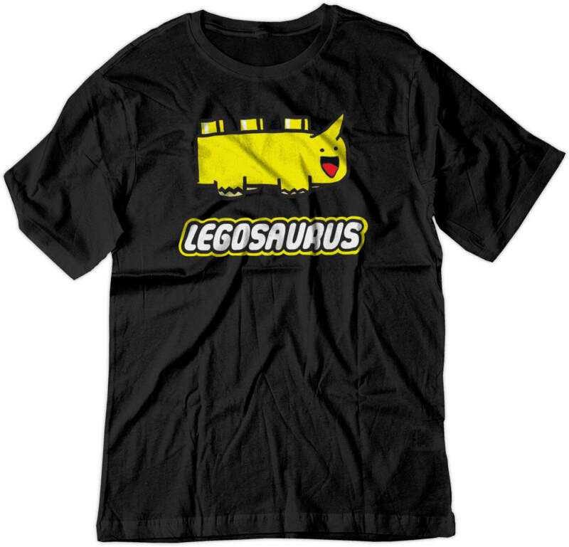 Cheap Bsw Mens Legosaurus Cute Horned Dinosaur Block Shirt Cute Tee ...