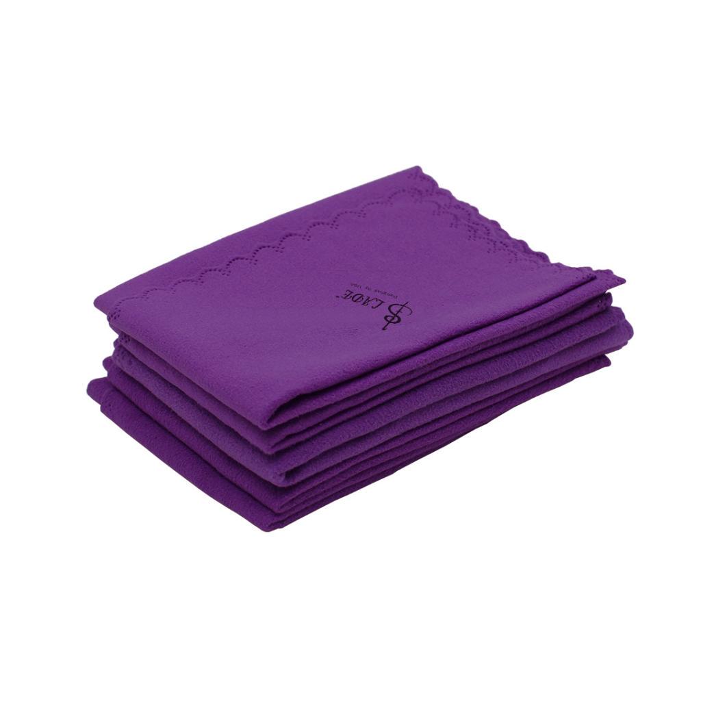 5pcs Microfiber Cleaning Polishing Cloth for Musical Instrument Accs ...