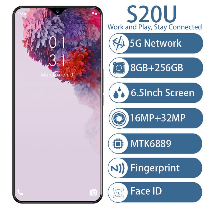 Buy Amazing 5G Phone S20U 5G Mobile Phone 8GB RAM 256GB ROM Smartphone ...