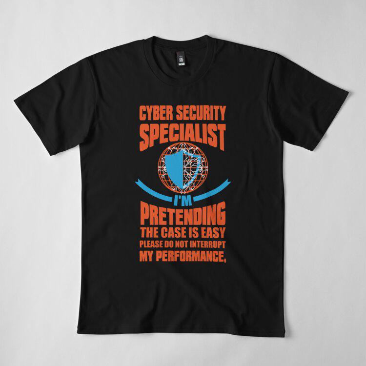 Buy Men Premium Cotton Harajuku T-Shirt Cybersecurity IT Analyst ...