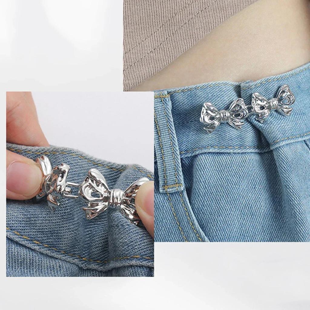 Cheap Bowknot Button Adjuster for Pants and Skirts Waist Tightener ...