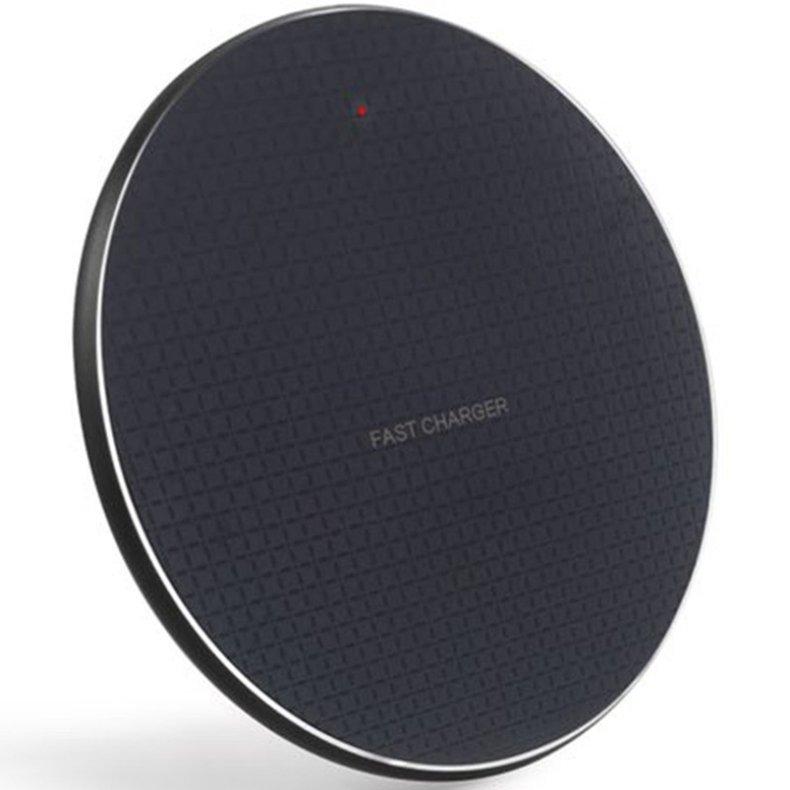 Buy Ultra Slim Round Qi Wireless Charging Pad Fast Charger for Mobile ...