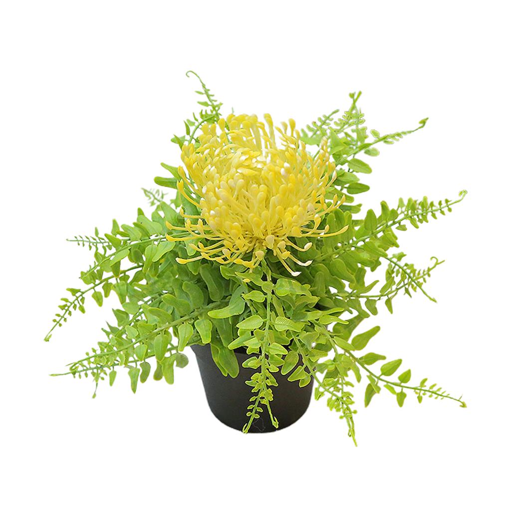 Buy TK Potted Artificial Protea Flower Bonsai Stage Office Garden ...