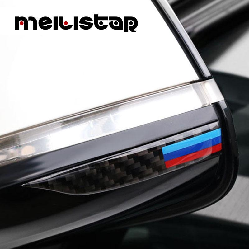 Buy 2 Pcs Carbon Fiber Rearview Mirror Anti-Rub Strips Protector Car ...
