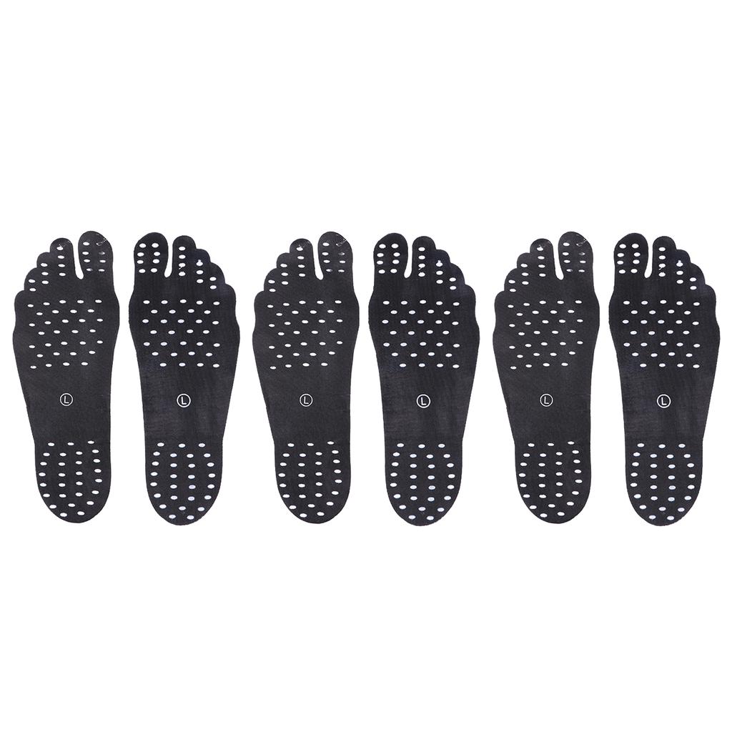Buy 3 Pairs of Invisible Beach Insoles Barefoot Adhesive Foot Pads ...