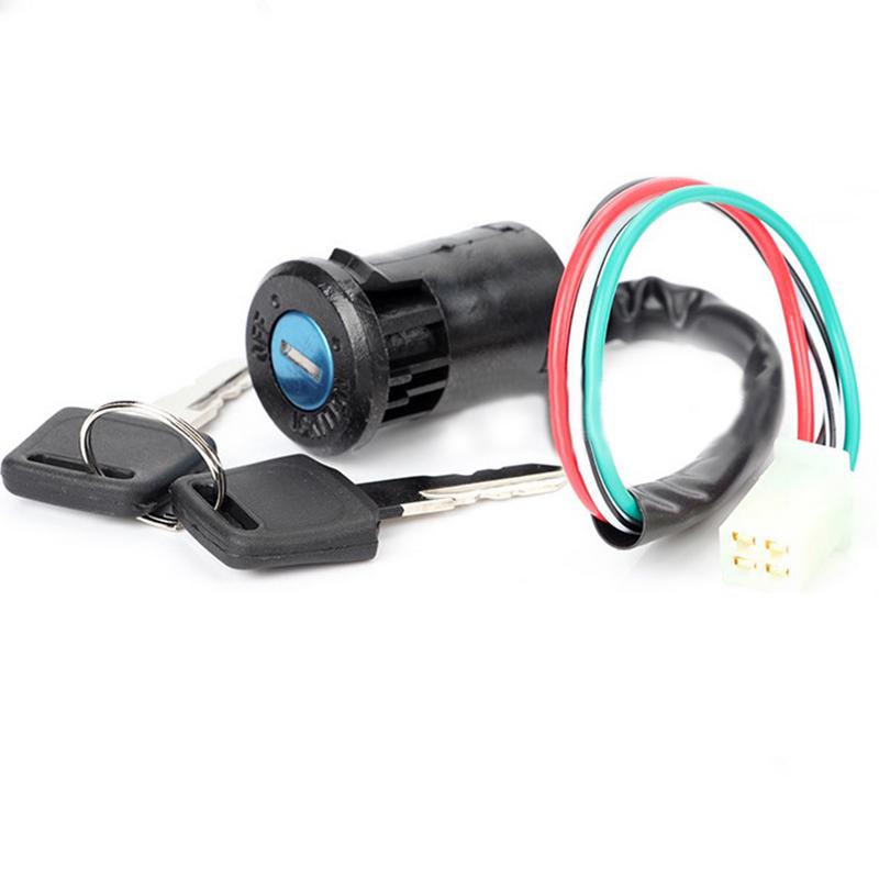Buy 4 Wire Ignition Key Switch for 50 90 110 125cc ATV Beach Cars Go ...