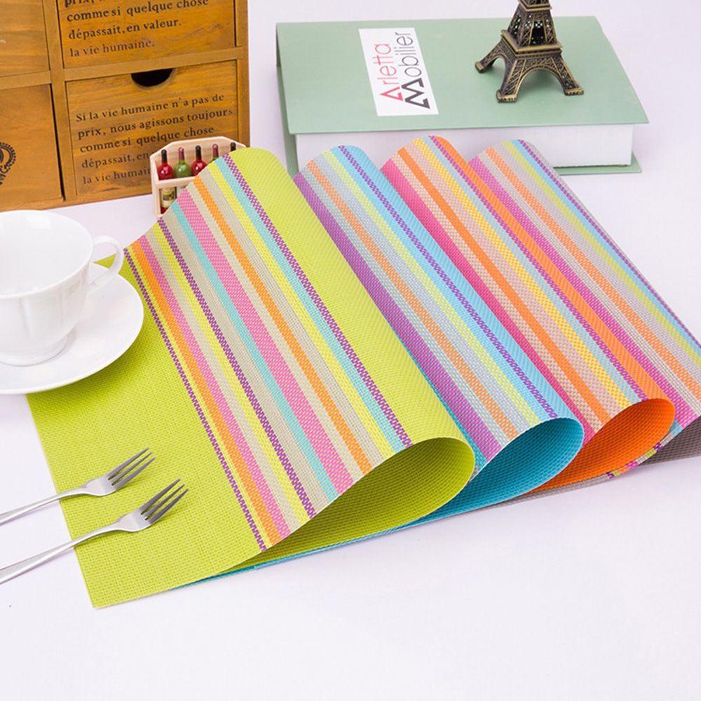 Buy Non-Slip Table Mats Simple Printing Western-Style Food Waterproof ...