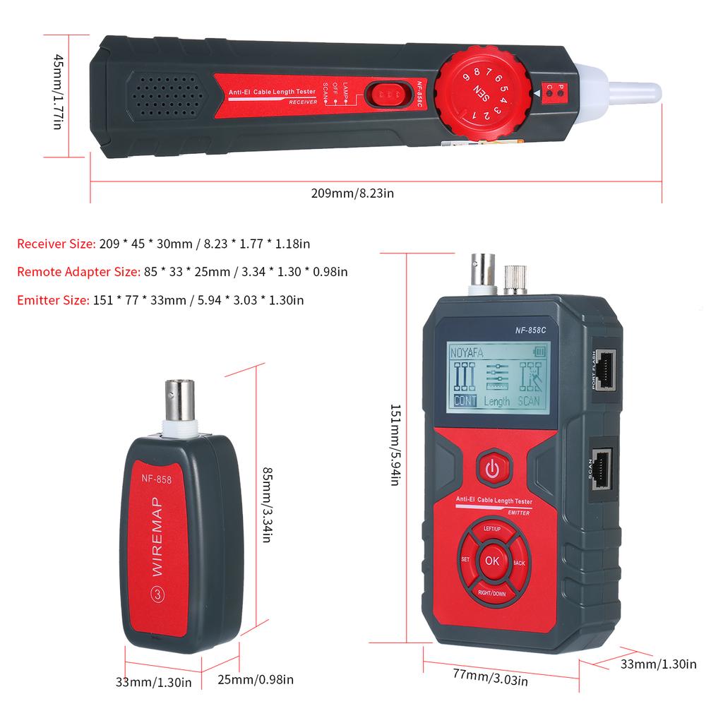 Buy Telephone Wire Tracker Electrical Line Finding Testing Cable Tester ...