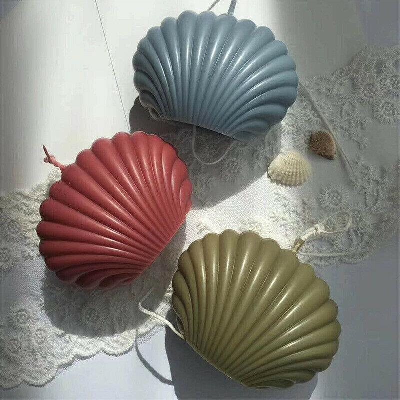 Buy Scented Candle Mold Seashell Scallop Shell Candle Mold Handmade ...