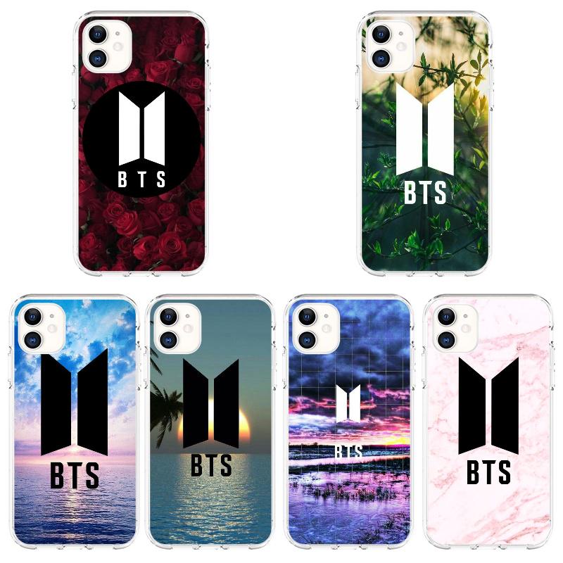 Buy BTS Logo Transparent Case for Apple iPhone 6/7/8 11/11 Pro for ...