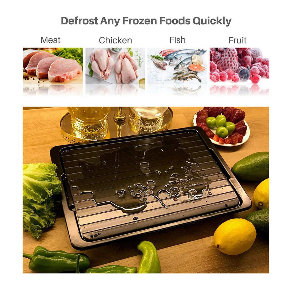 Buy 2pcs/Set Fast Defrosting Tray Food Meat Fish Quick Thaw Frozen ...