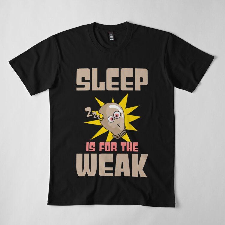Buy Men Premium Cotton Harajuku T-Shirt Insomnia Sleeping Tired Gift ...