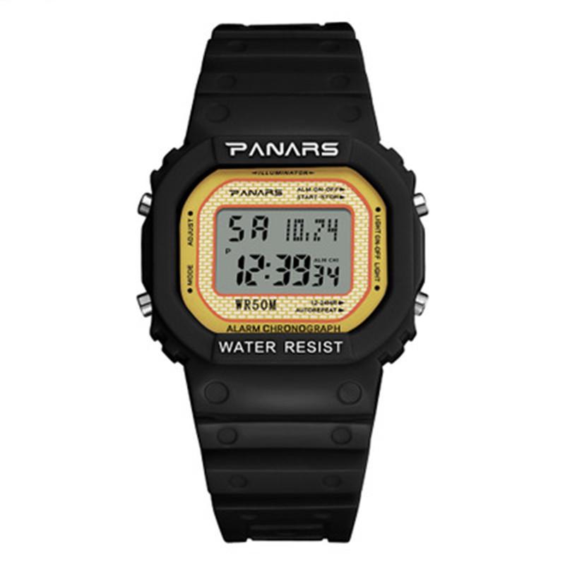 Fashion Women Alarm Hourly Hour WR50M Life Waterproof Square Large ...