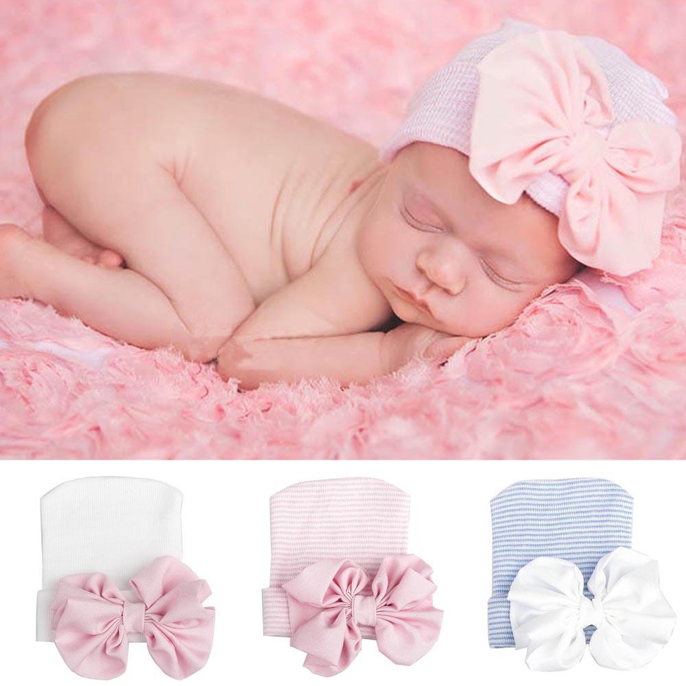 Buy [MS] Cute Baby Girls Boys Bowknot Cartoon Toddlers Cotton Sleep Cap ...