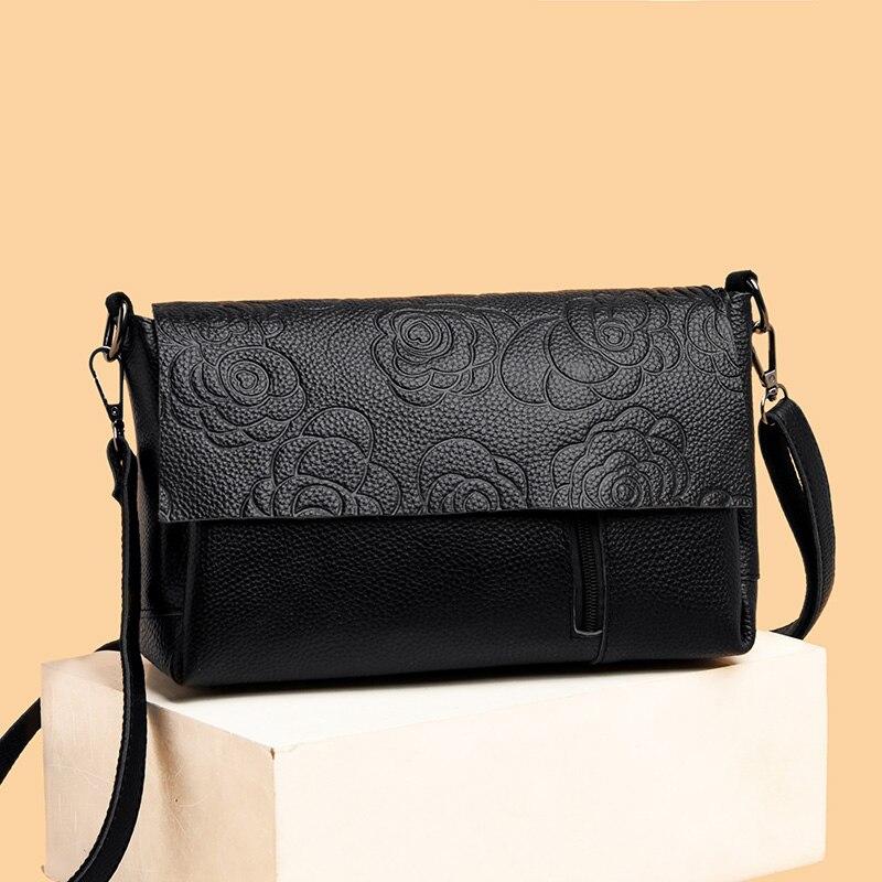Buy Genuine Leather Women Shoulder Bags Designer Pure Leather Handbag ...