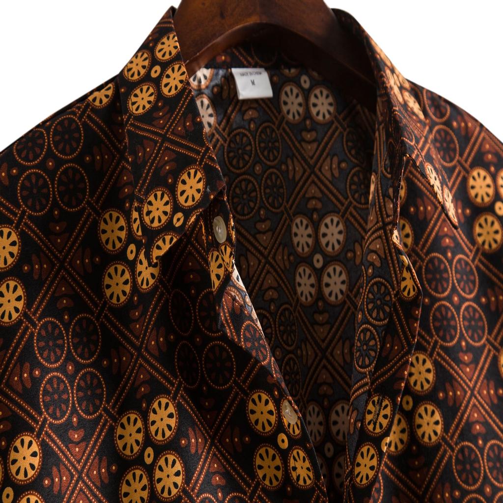 Cheap [CSE] Mens Fashion Ethnic Short Sleeve Casual Printing Hawaiian ...