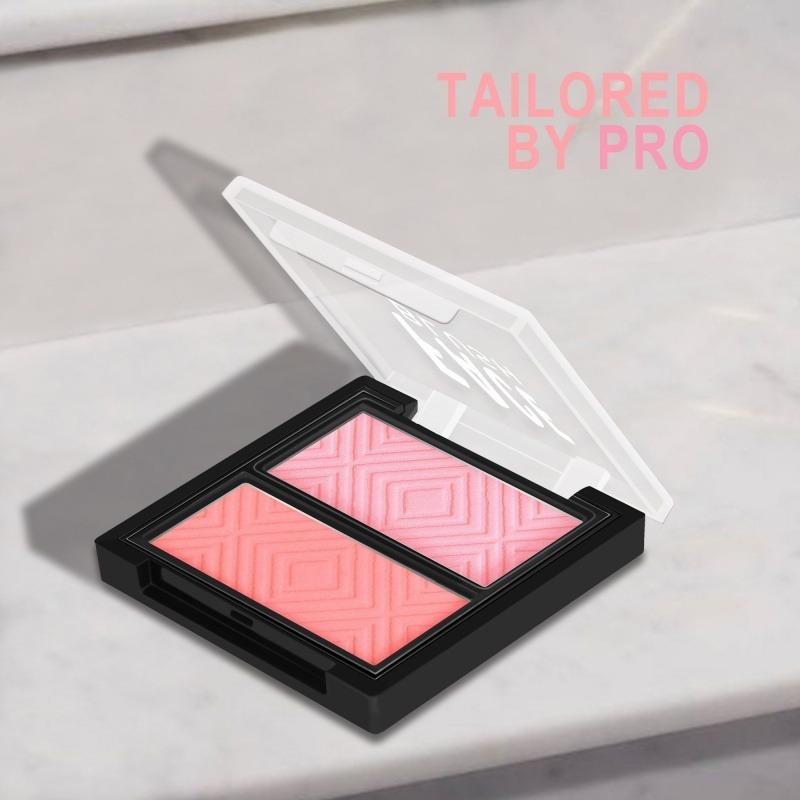 Buy Two-Tone Blush Pressed Powder Decorate Facial Contour Brighten Skin ...