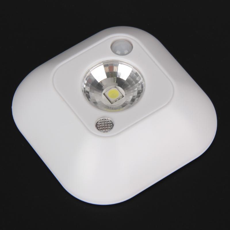 1Pc LED Battery Powered Night Light Motion Activated Sensor Lights Mini ...