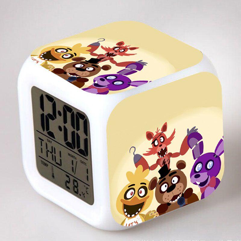 Cheap Bear Multifunction Fnaf 7color Digital Alarm Clock Led Watch ...