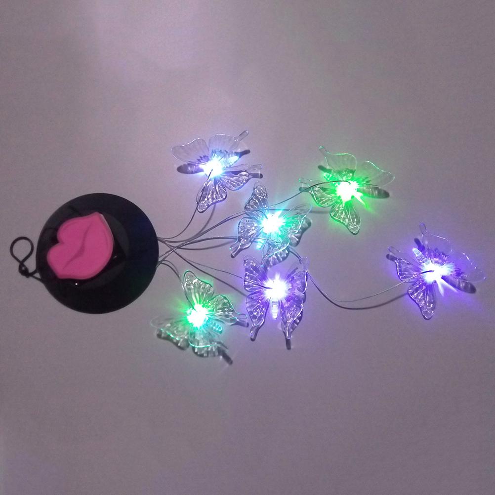 Buy Butterfly Wind Chimes Solar LED Color Changing Wind Dangler for ...