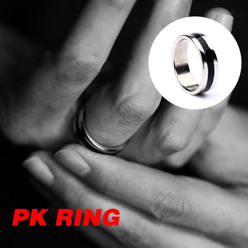 Buy Black Circle Pk Ring Magic Tricks Strong Magnetic Magnet Ring Coin ...