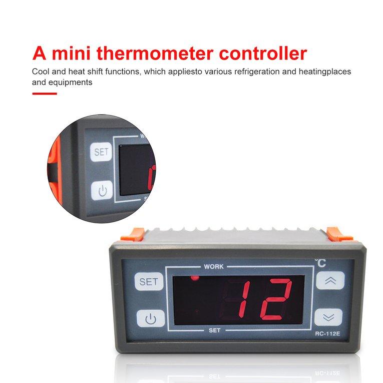 Buy JUNM RC-112E Digital Temperature Controller Refrigerator Thermostat ...