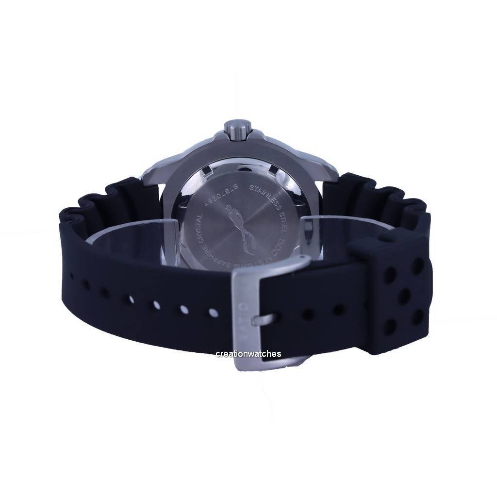 Cheap Ratio FreeDiver Black Dial PU Strap Quartz 48HA90-12-BLK 500m Men ...