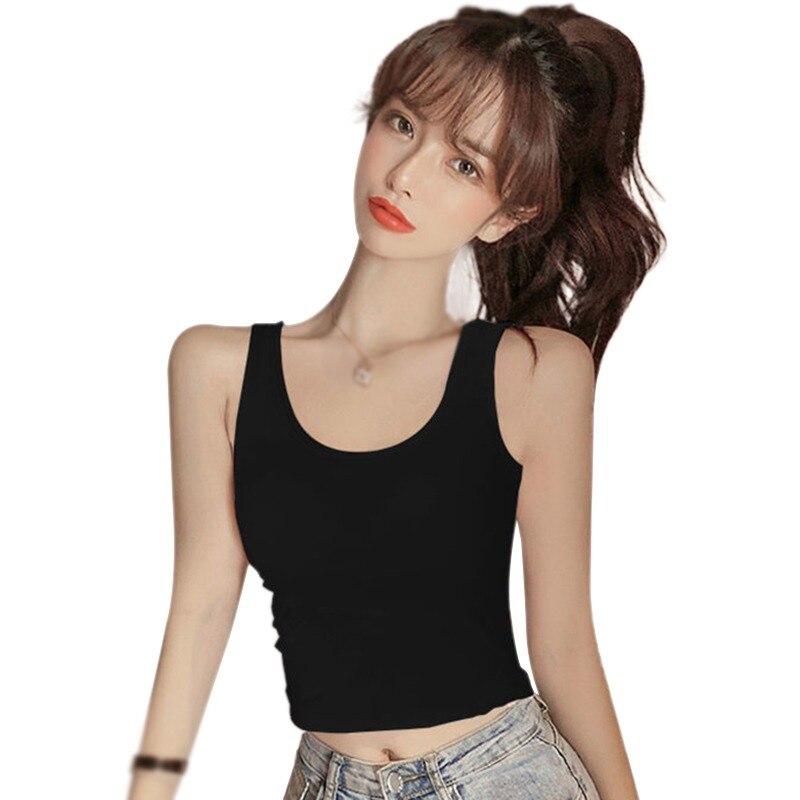 Satın alın Women's Summer Simple U-Neck Slimming Tank Tops Solid Color ...