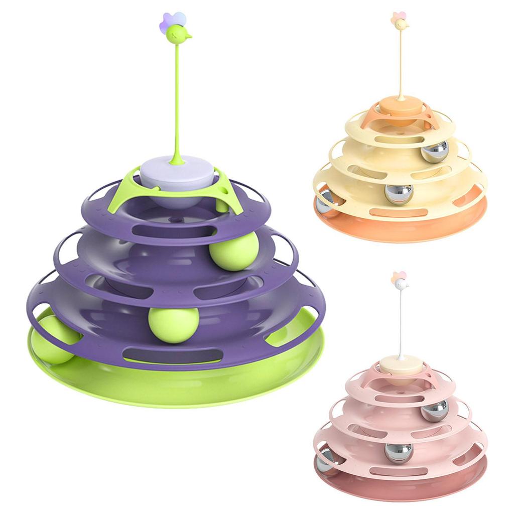 Satın alın Cat Rolling Toy|4 Layers Automatic Rolling Tower Toy Pet ...