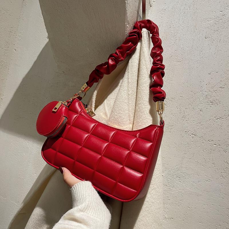 Buy Popular Chocolate Texture Handbags New Fashion Fold Handbag ...