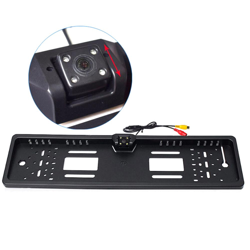 Buy European License Car Rear View Plate Frame Backup Reverse Night ...